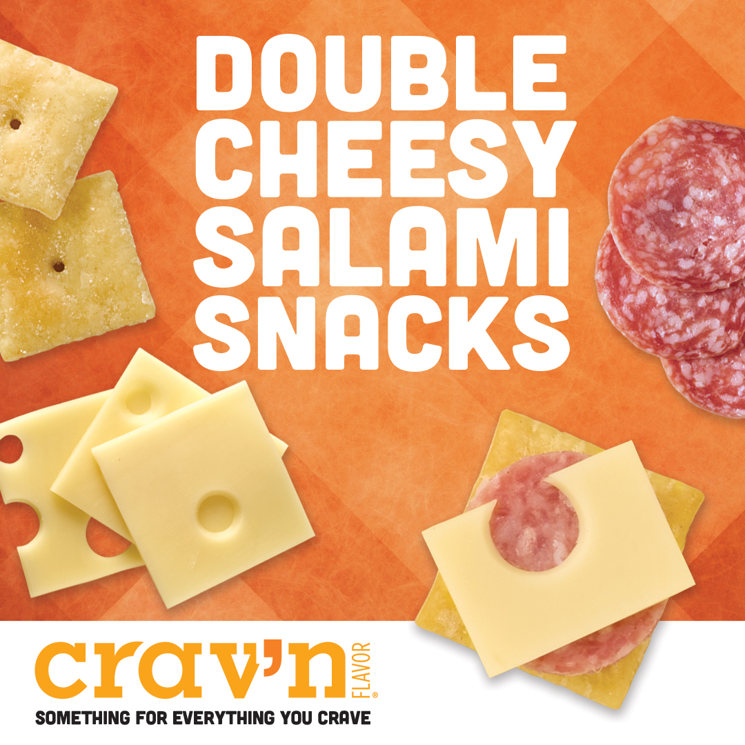 Double Cheesy Salami Snacks Brookshire Brothers
